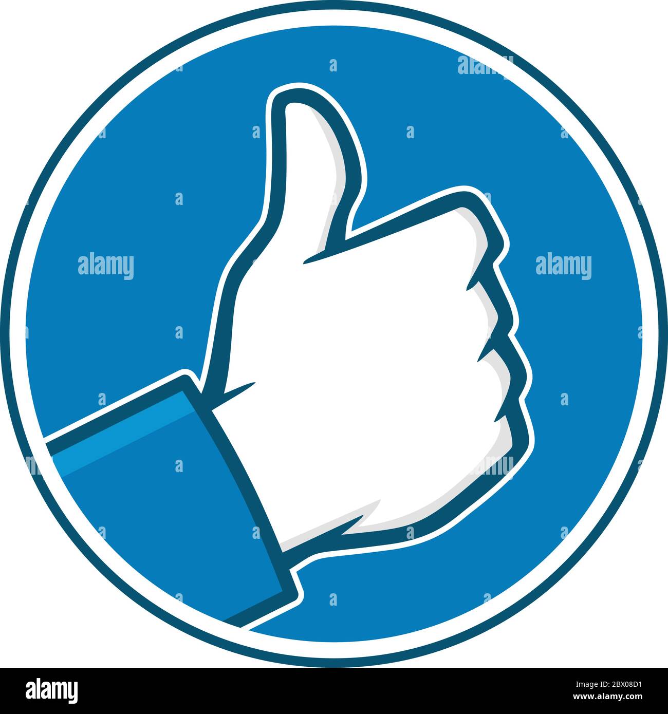 Thumbs Up Icon- An Illustration of a Thumbs Up Icon Stock Vector Image ...