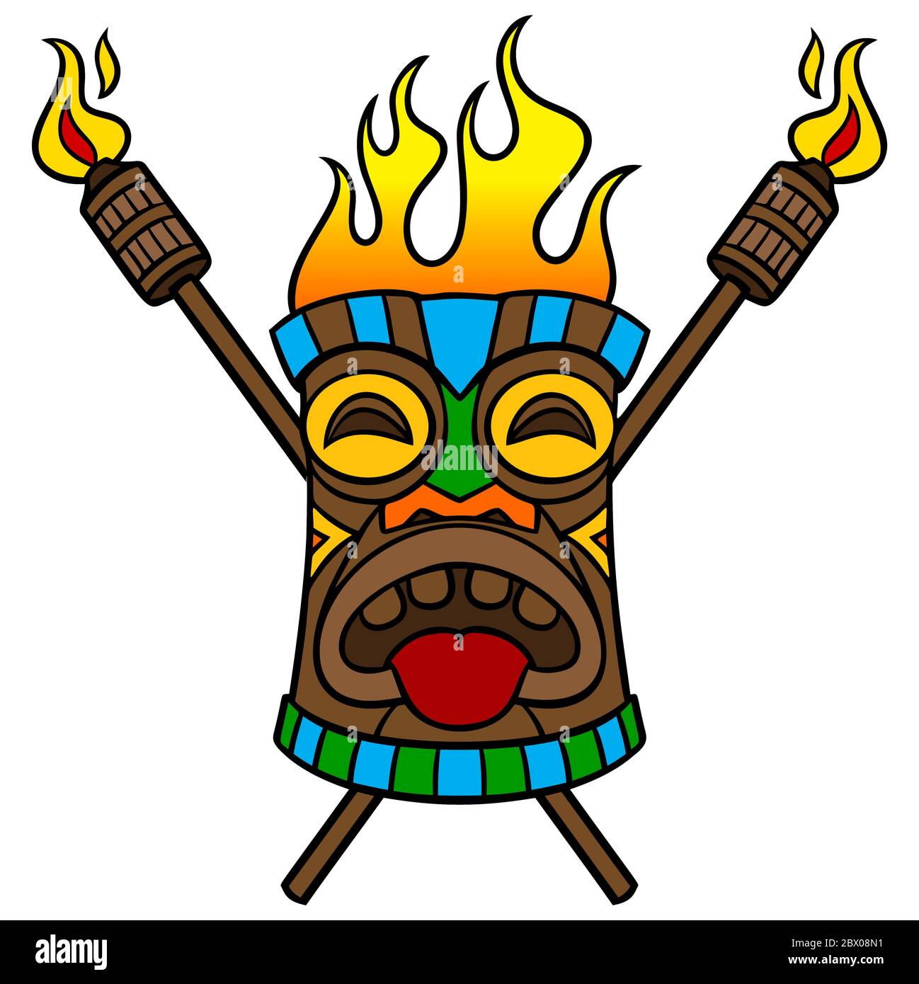Tiki Torches Vector