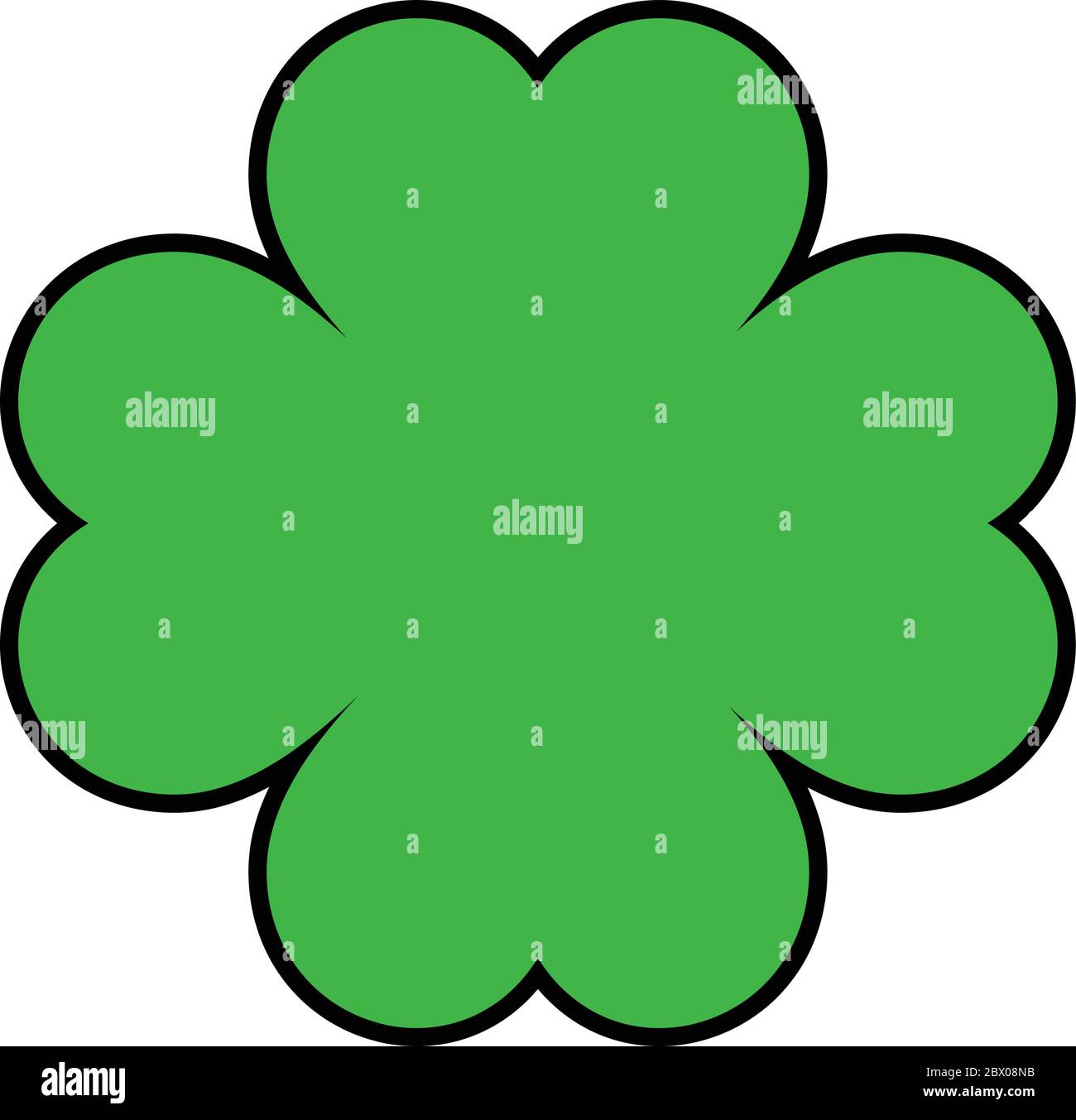 Shamrock Sign- An Illustration of a Shamrock Sign Stock Vector Image ...