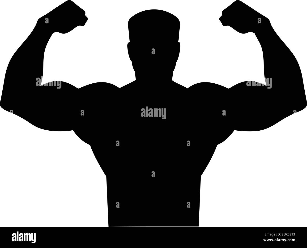 Tough Man Icon- An Illustration of a Tough Man Icon Stock Vector Image ...