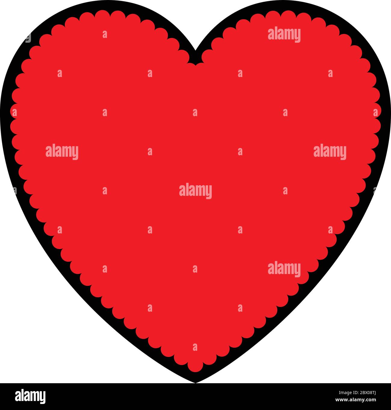 Valentine Sweet Heart Symbol- An Illustration of a Valentine Sweet ...
