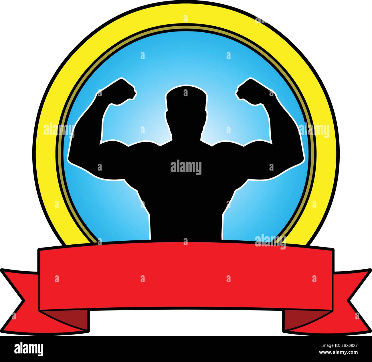 Muscles building Stock Vector Images - Alamy