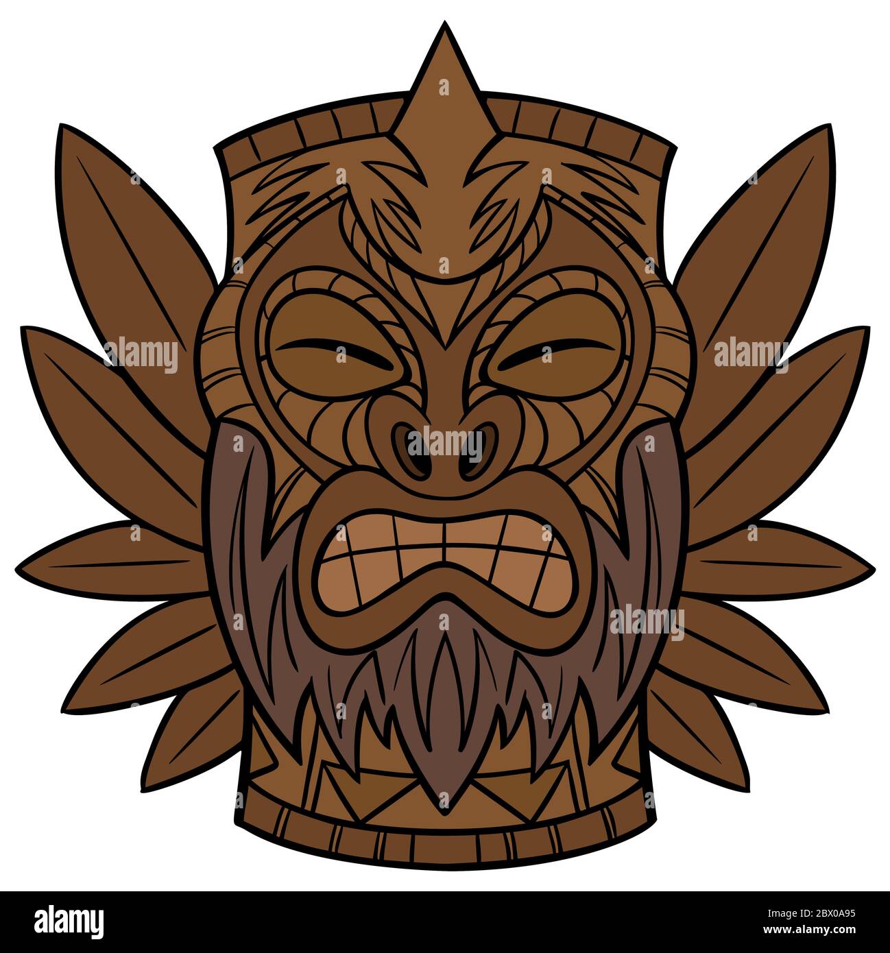 Cartoon tiki hi-res stock photography and images - Alamy