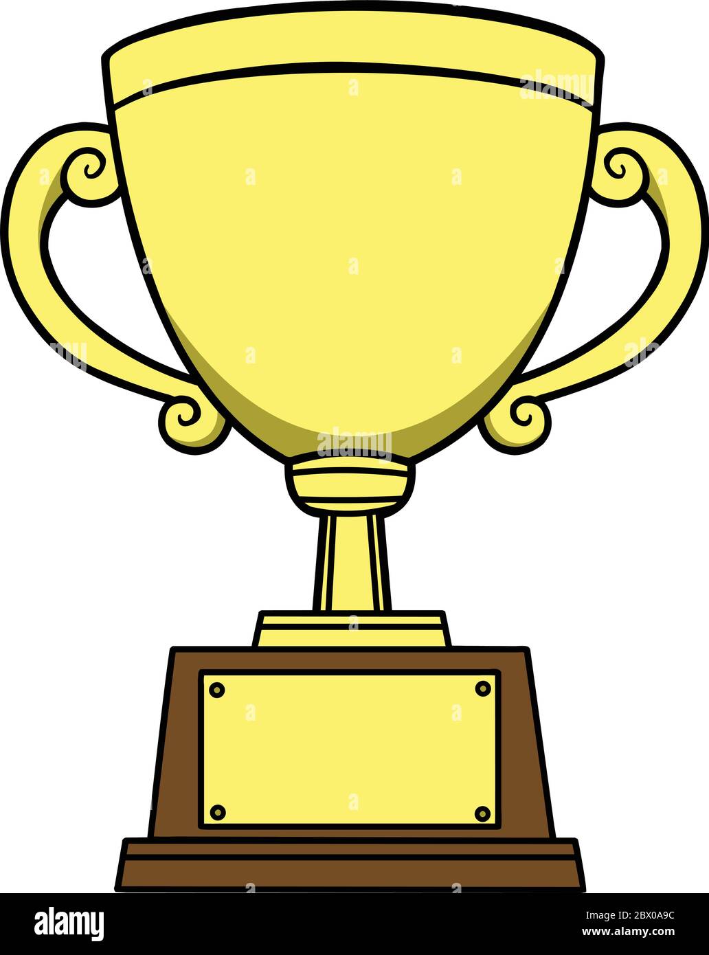 Trophy - A cartoon illustration of a Winning Trophy Stock Vector Image ...