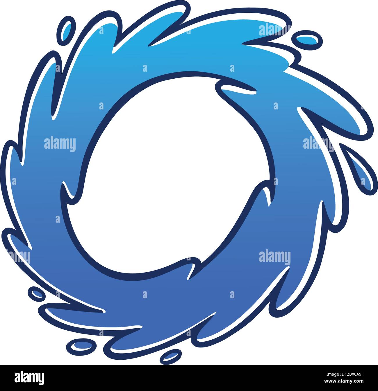 Water Loop - A cartoon illustration of a Water Loop Stock Vector Image ...