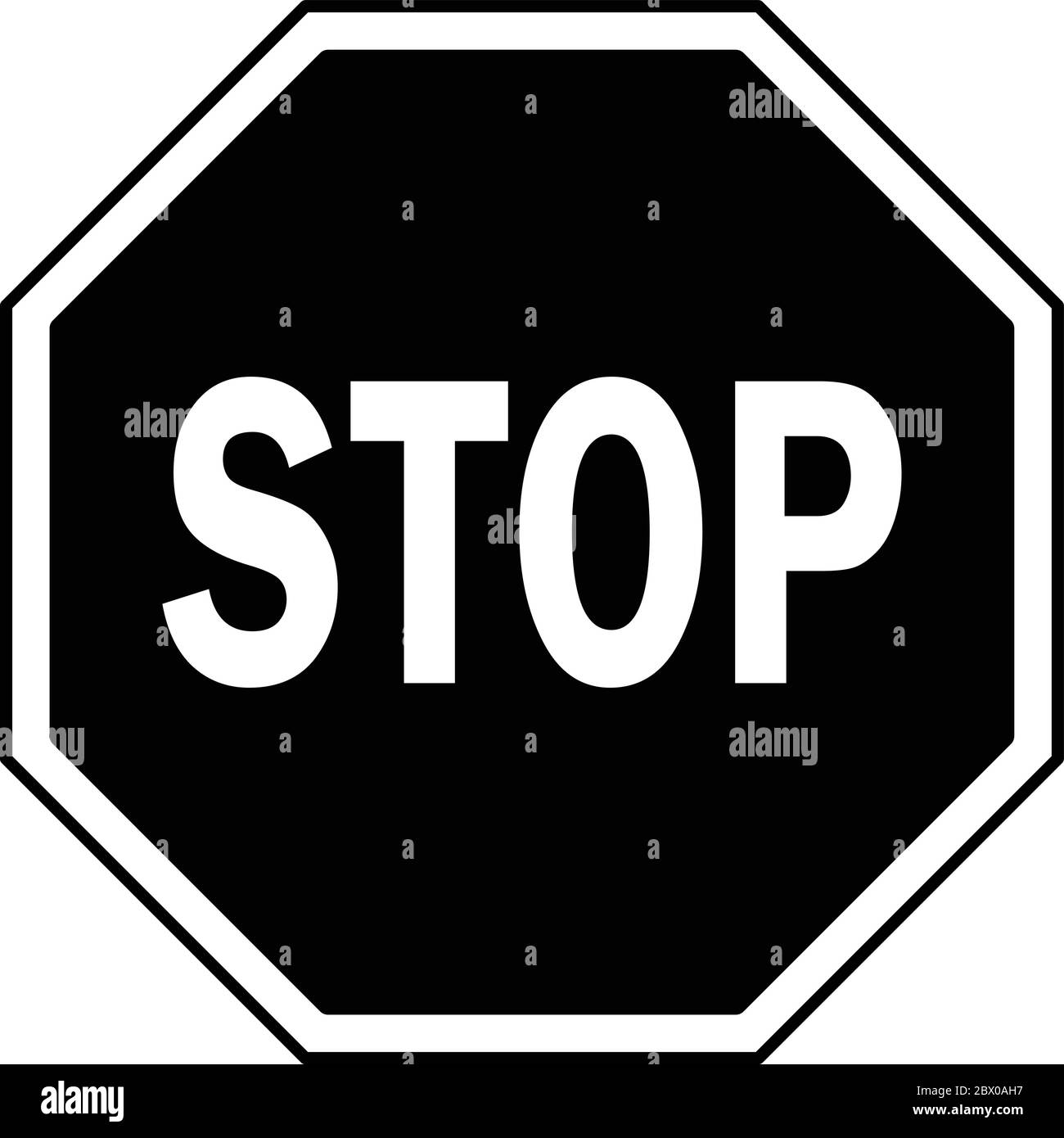 Stop Sign Icon - An illustration of a Stop Sign Icon Stock Vector Image ...
