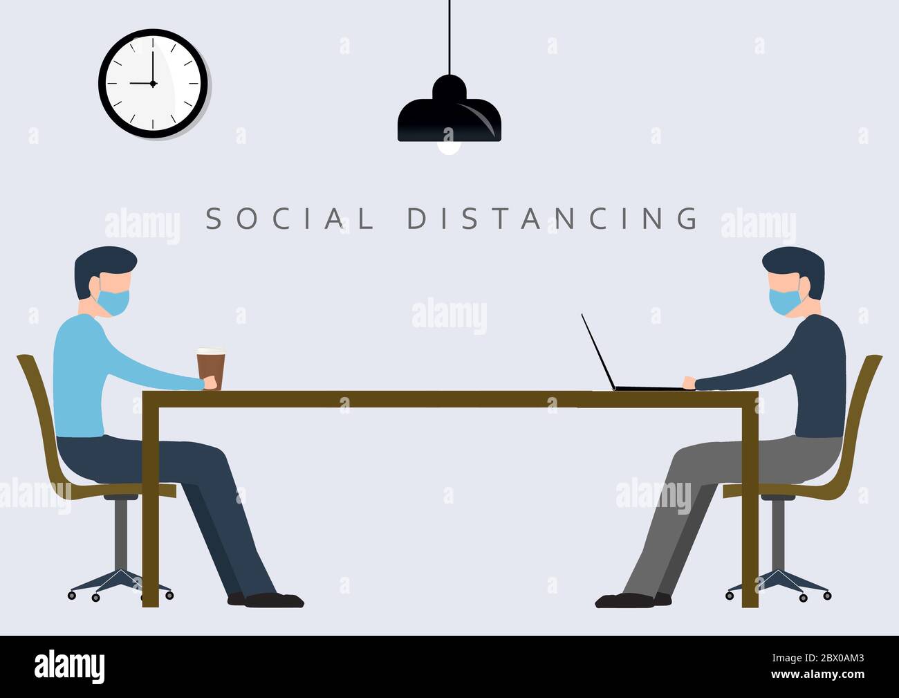 Social and physical distancing at office workstation among worker ...
