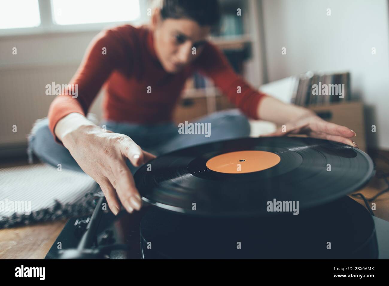Record On Turntable High Resolution Stock Photography and Images - Alamy