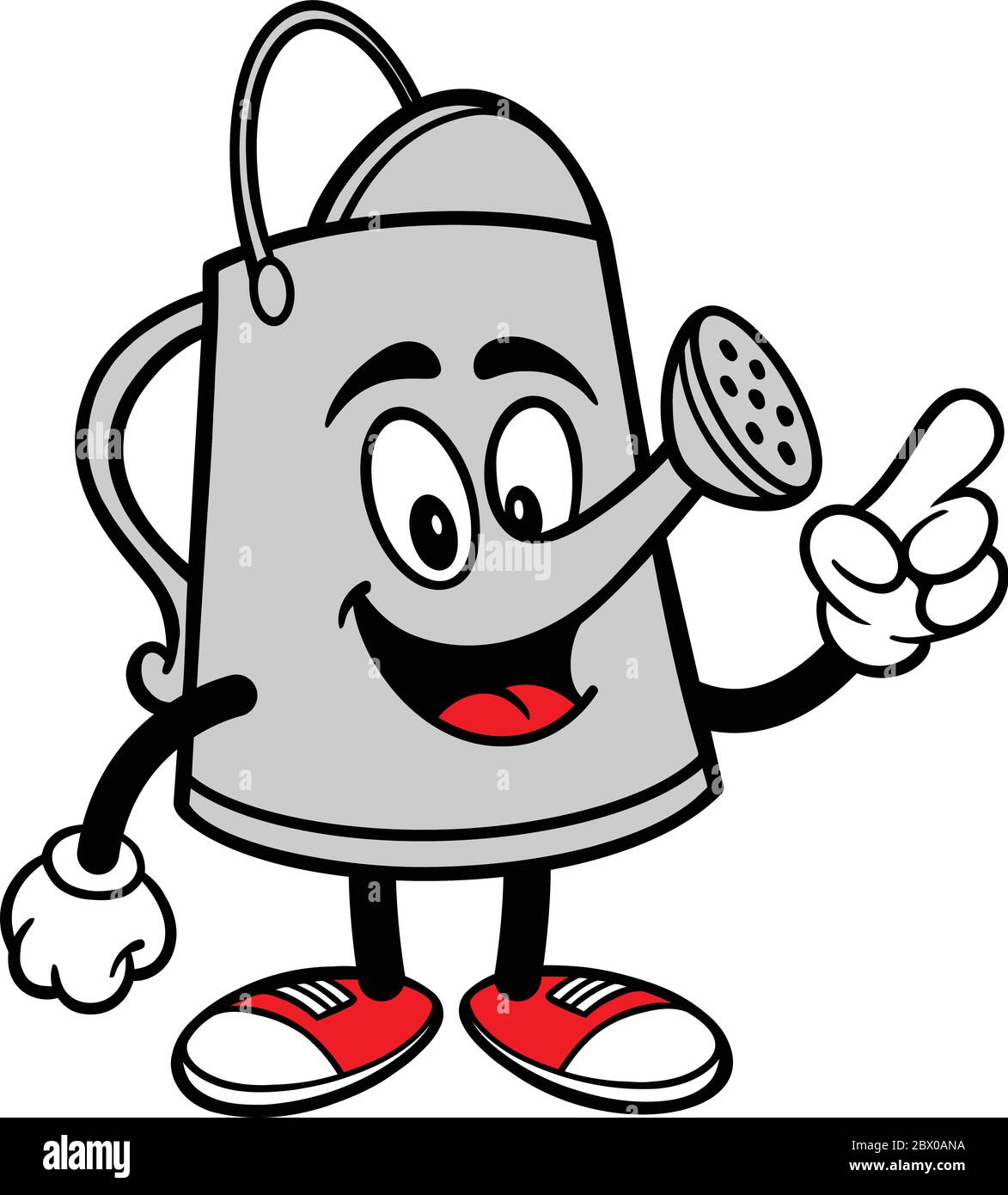 Watering Can Talking- A Cartoon Illustration of a Watering Can Talking ...