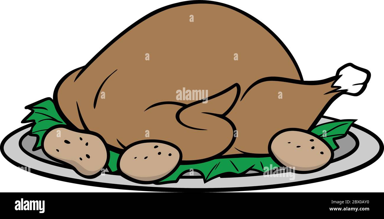 Cooked Turkey Clip Art