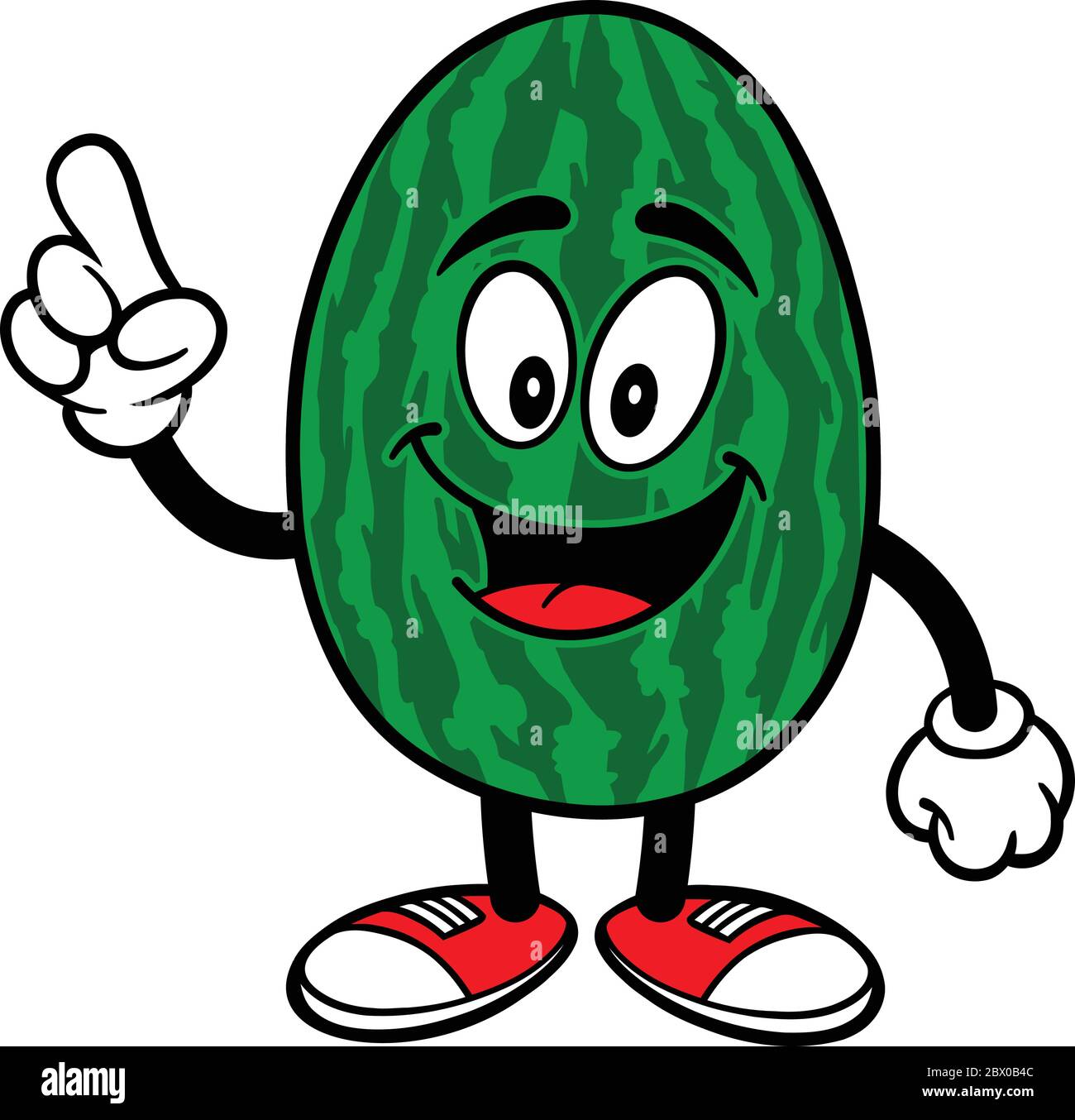 Watermelon Talking- A Cartoon Illustration of a Watermelon Talking ...