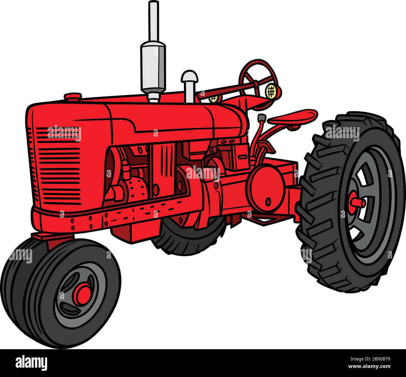 Machine tractor Cut Out Stock Images & Pictures - Alamy