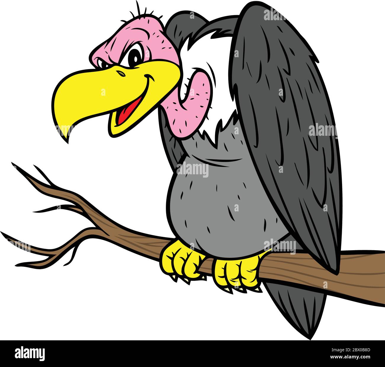 Vulture- A Cartoon Illustration of a Vulture Stock Vector Image & Art ...