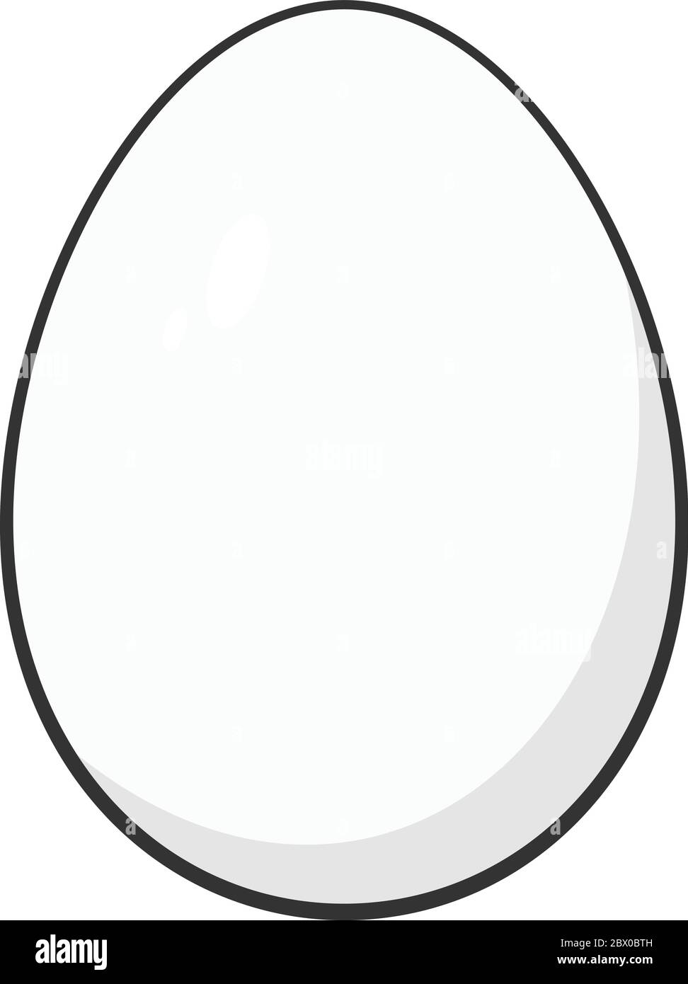 White Egg- An Illustration of a White Egg Stock Vector Image & Art - Alamy