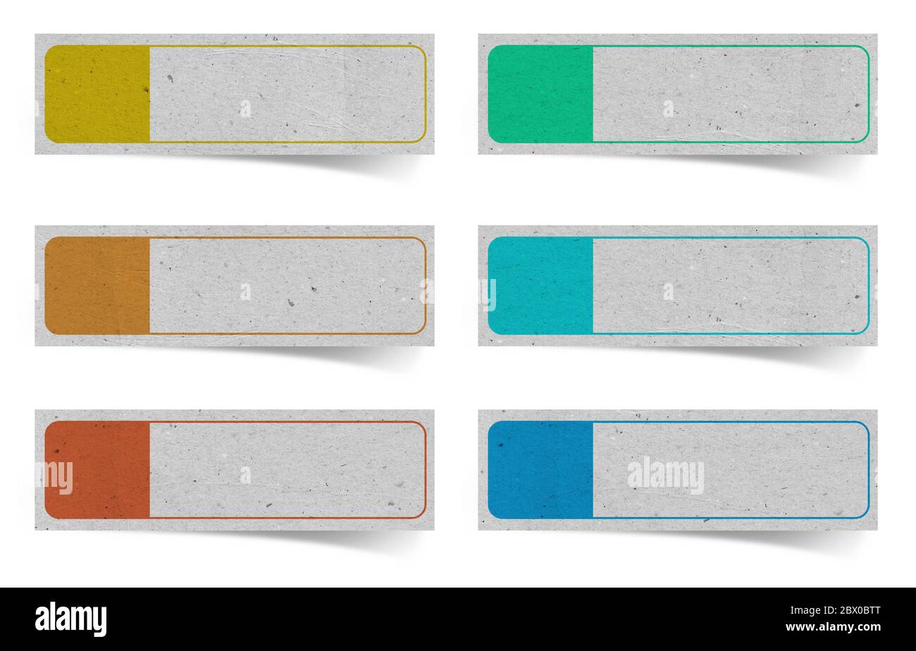 paper stick on white background Stock Photo - Alamy