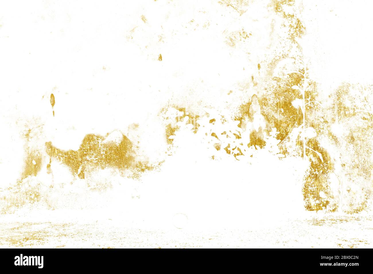 Grunge golden of cracks, scuffs, chips, stains, ink spots, lines on ...