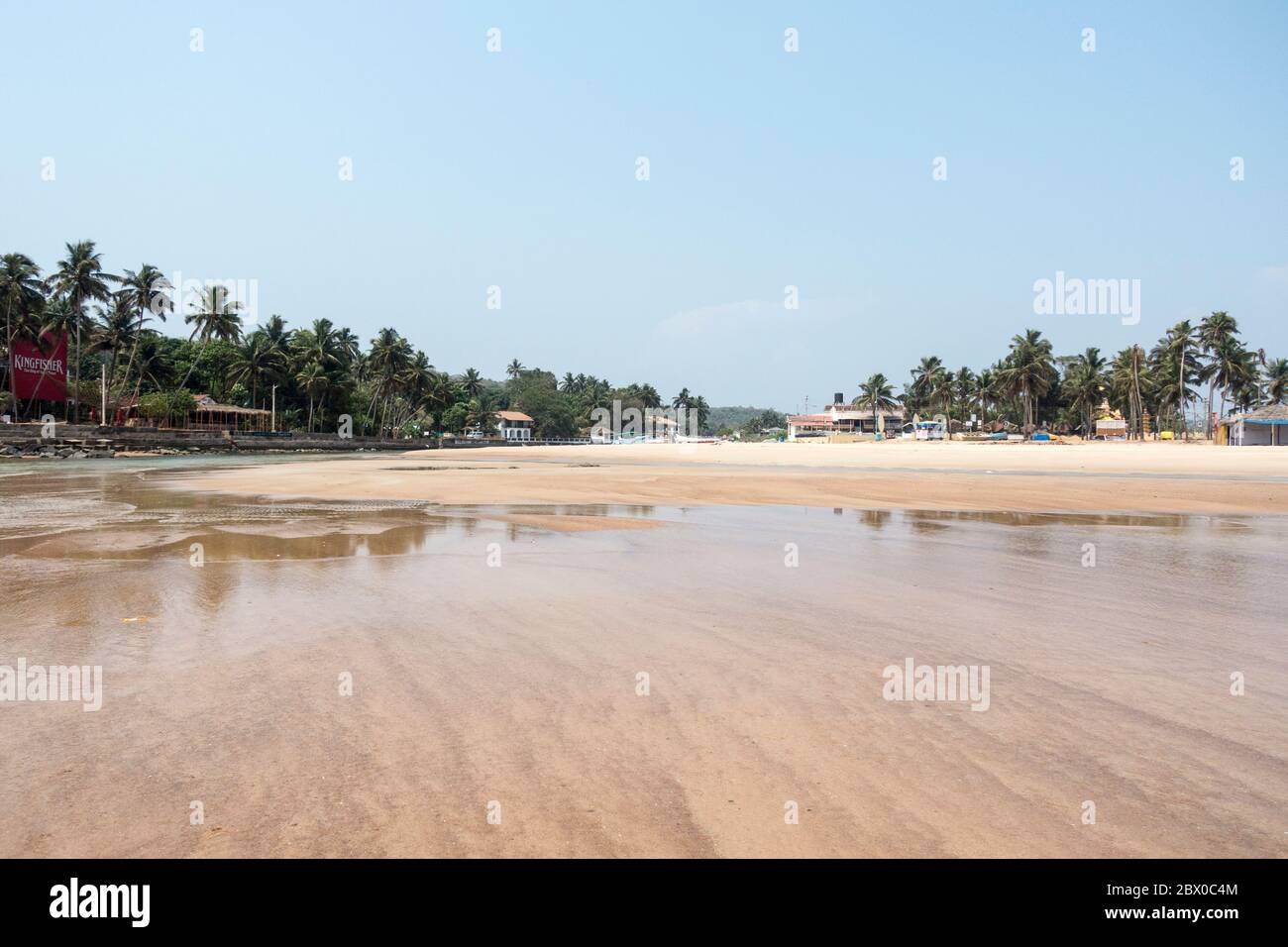 Baga beach and mouth of the baga river hi-res stock photography and ...
