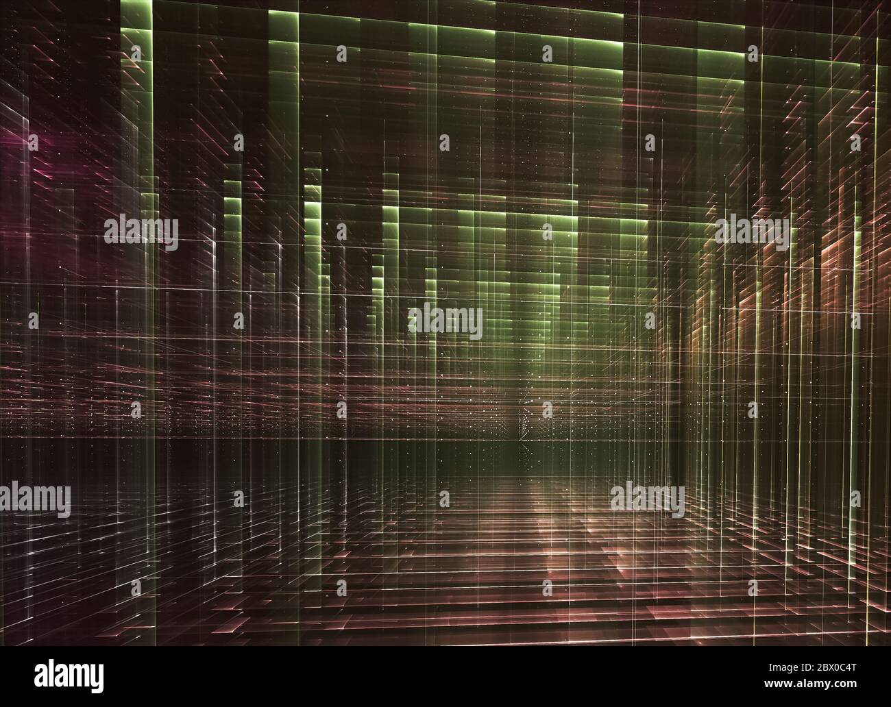 Dynamic curves ands color pattern. Fractal graphics. Science and ...