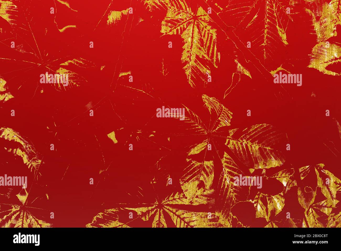 Red, golden texture surface. Color vintage grunge background for text ...