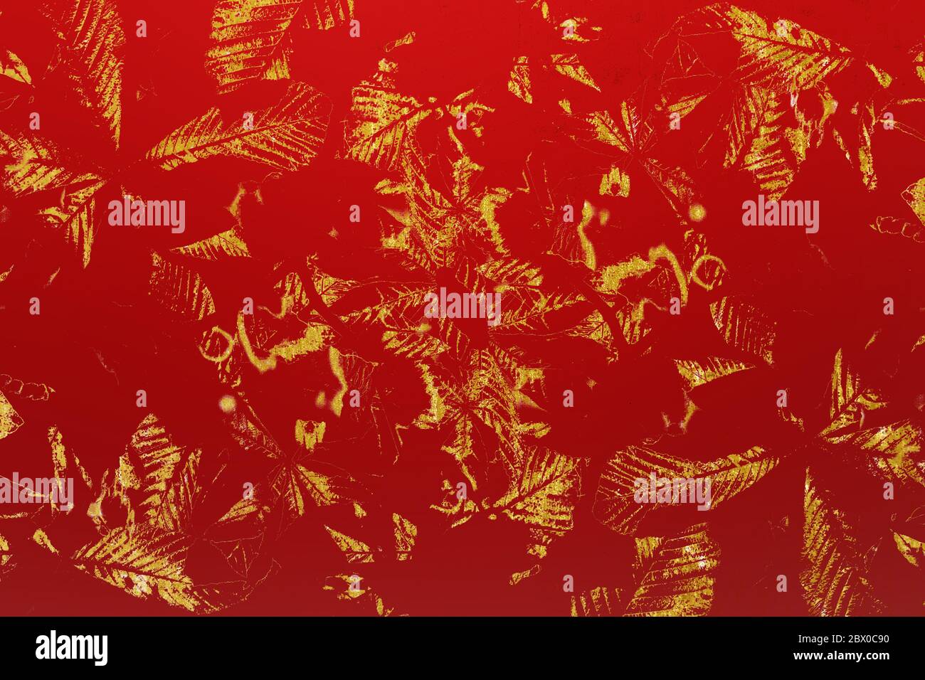 Red, golden texture surface. Color vintage grunge background for text ...