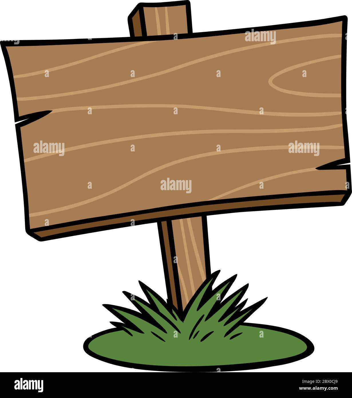 Wood Sign- An Illustration of a Wood Sign Stock Vector Image & Art - Alamy