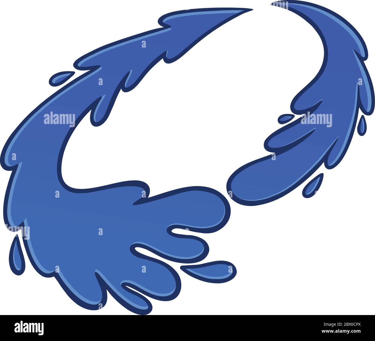 Wave Wrap- An Illustration of a Wave Wrap Stock Vector Image & Art - Alamy