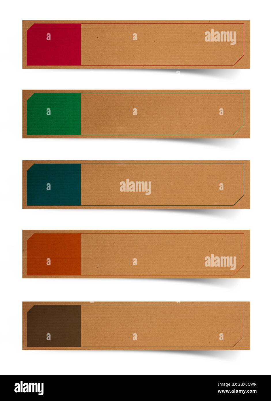 Cardboard paper banners / stickers / badges with print decorations ...