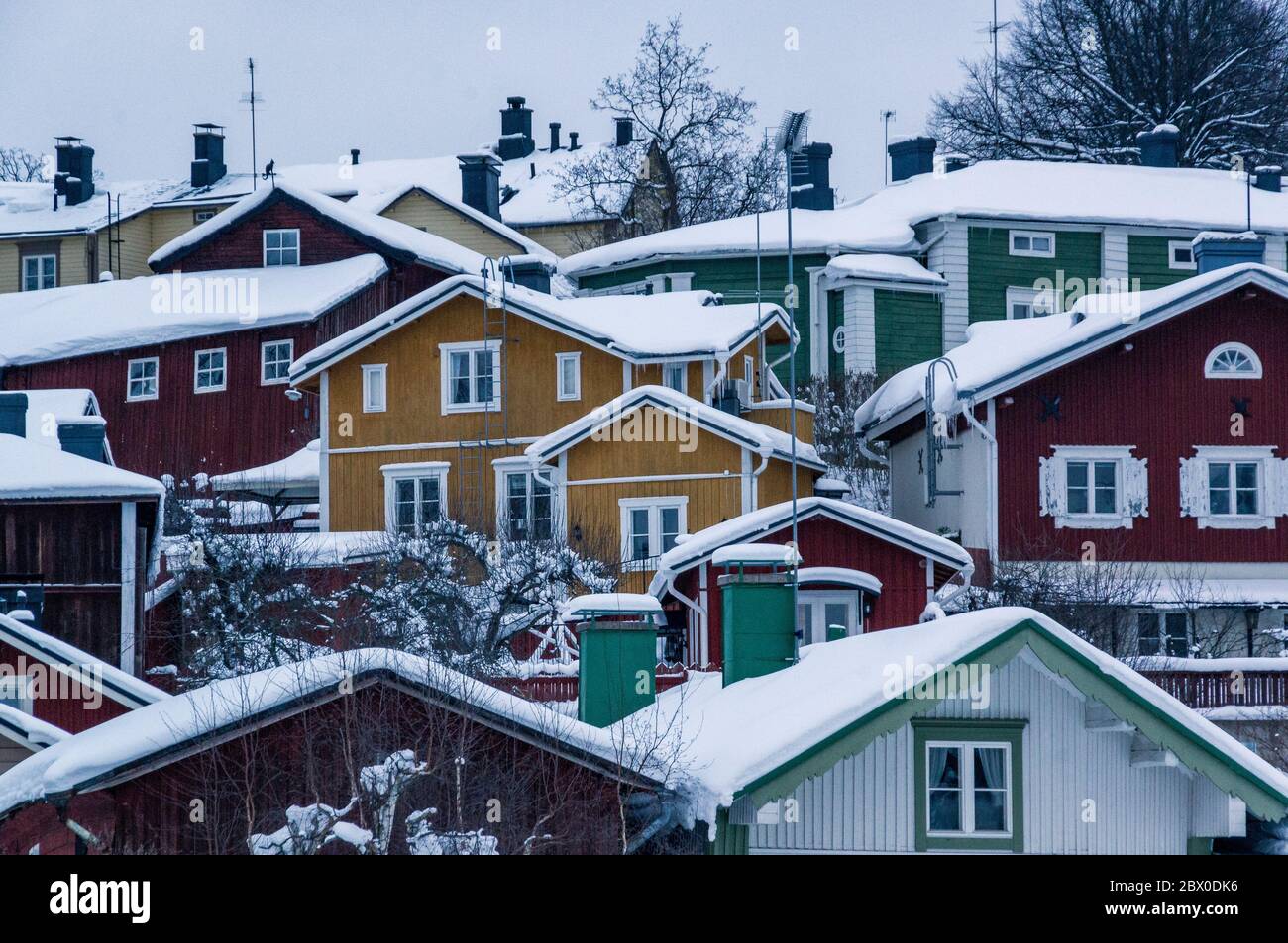 Porvoo in winter Stock Photo - Alamy