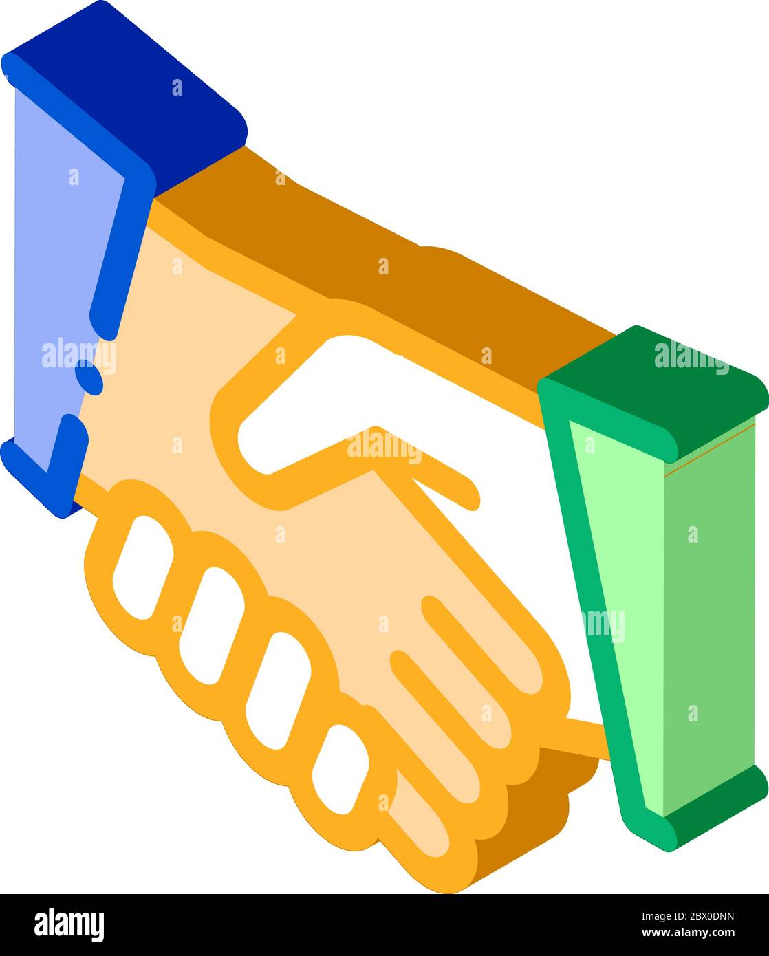 Handshake isometric icon vector illustration Stock Vector Image & Art ...