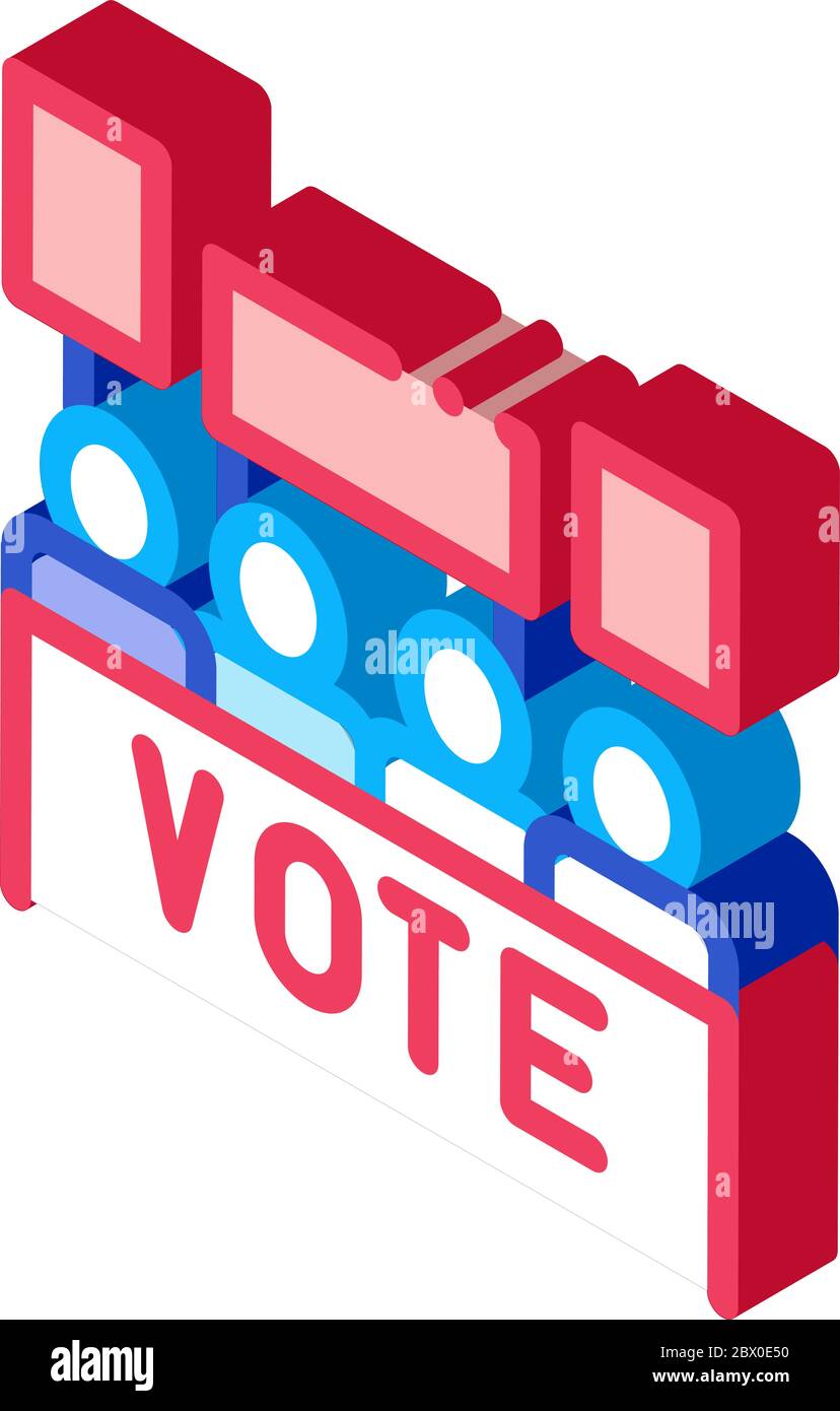 Election isometric icon vector illustration Stock Vector Image & Art ...