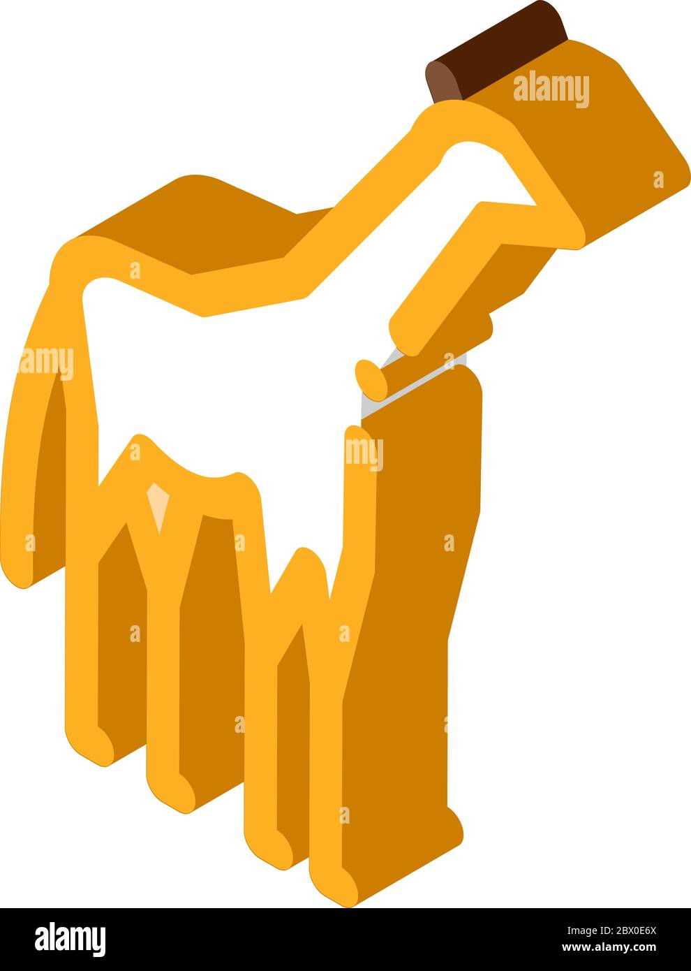 Giraffe isometric icon vector illustration Stock Vector Image & Art - Alamy