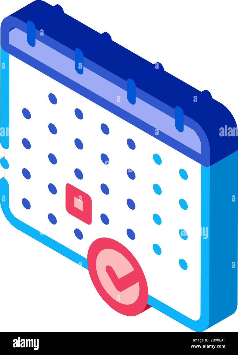 Calendar isometric icon vector illustration Stock Vector Image & Art ...