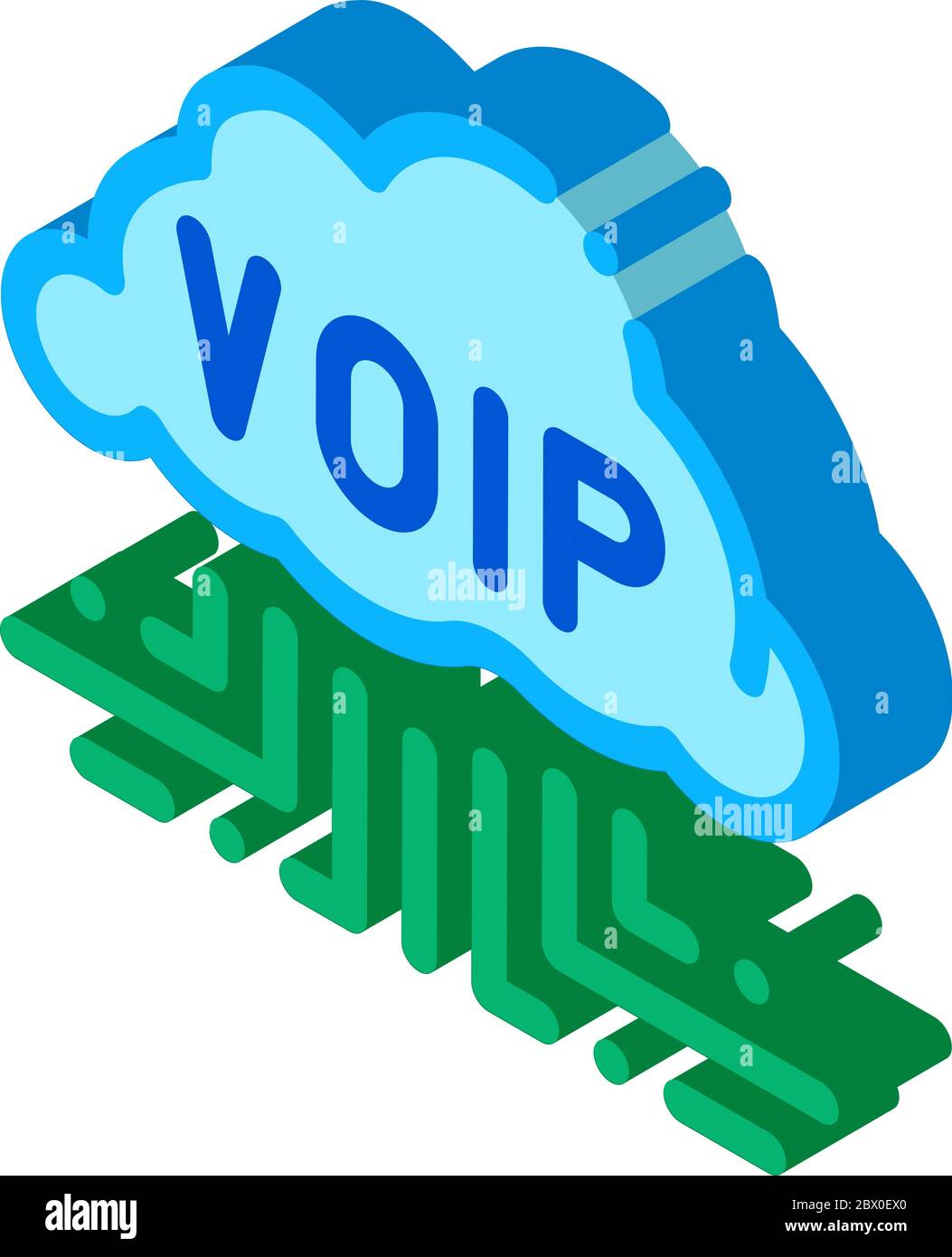 Voip Technology isometric icon vector illustration Stock Vector Image ...
