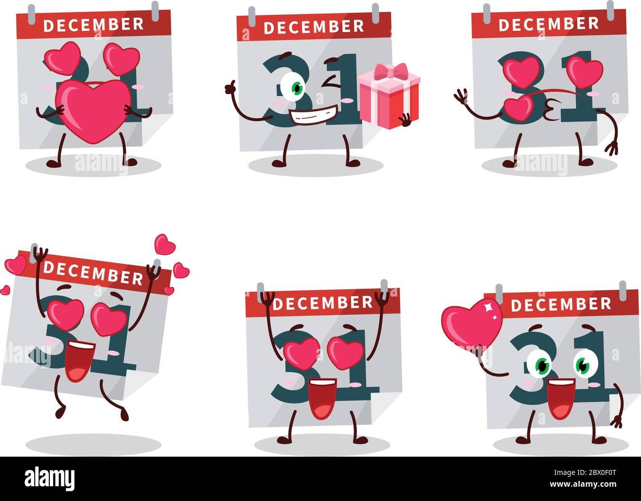 December 31th calendar Cut Out Stock Images & Pictures - Alamy