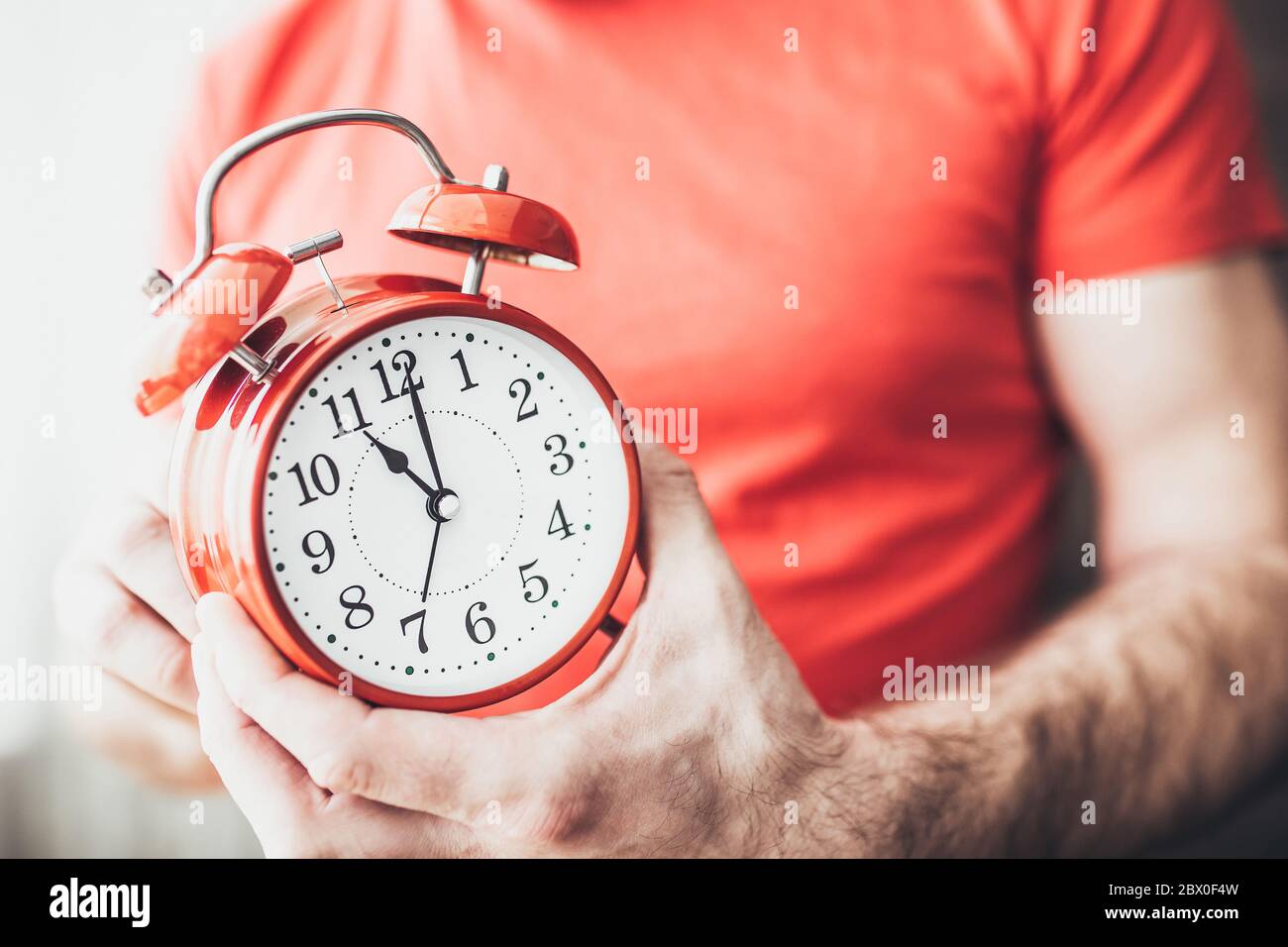 Clock 7 pm digital hi-res stock photography and images - Alamy