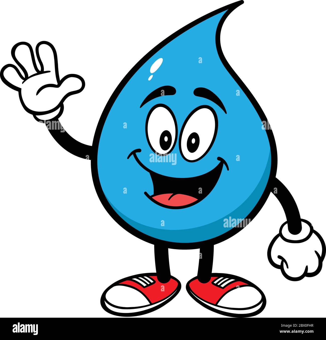Cartoon water drop hi-res stock photography and images - Alamy
