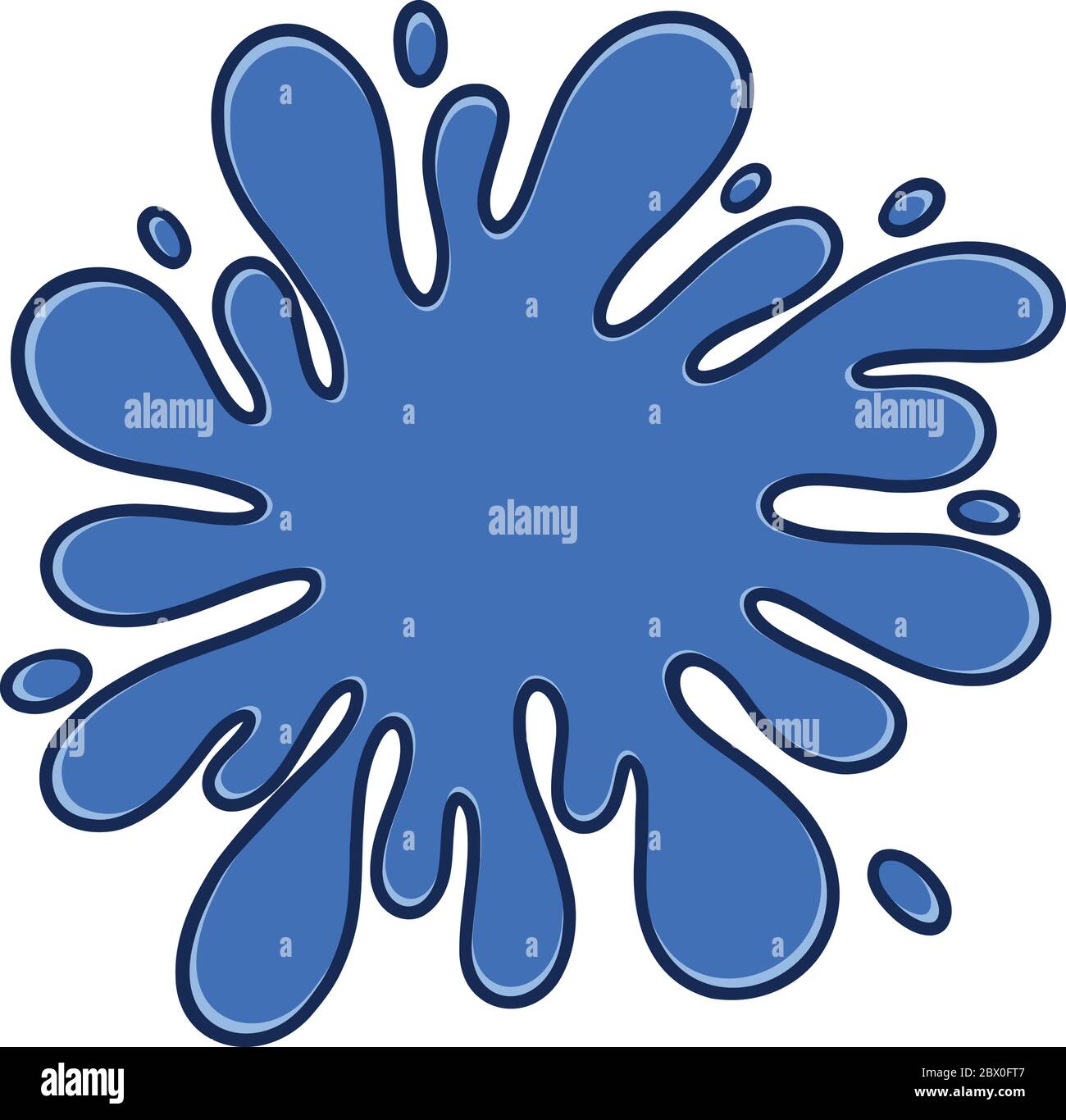 Water Splat - An illustration of a Water Splat Stock Vector Image & Art ...