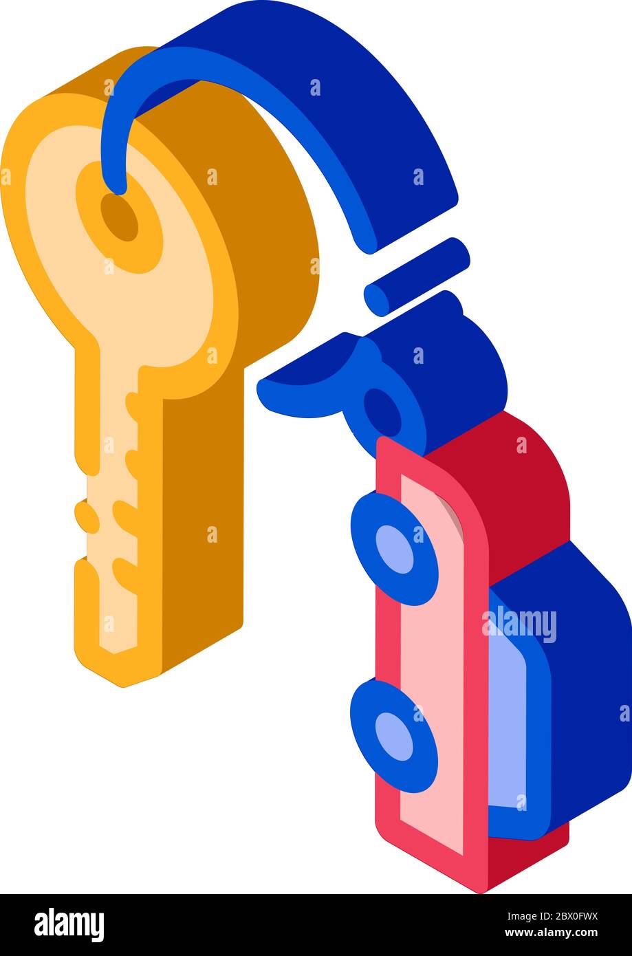 Car Keys isometric icon vector illustration Stock Vector Image & Art ...