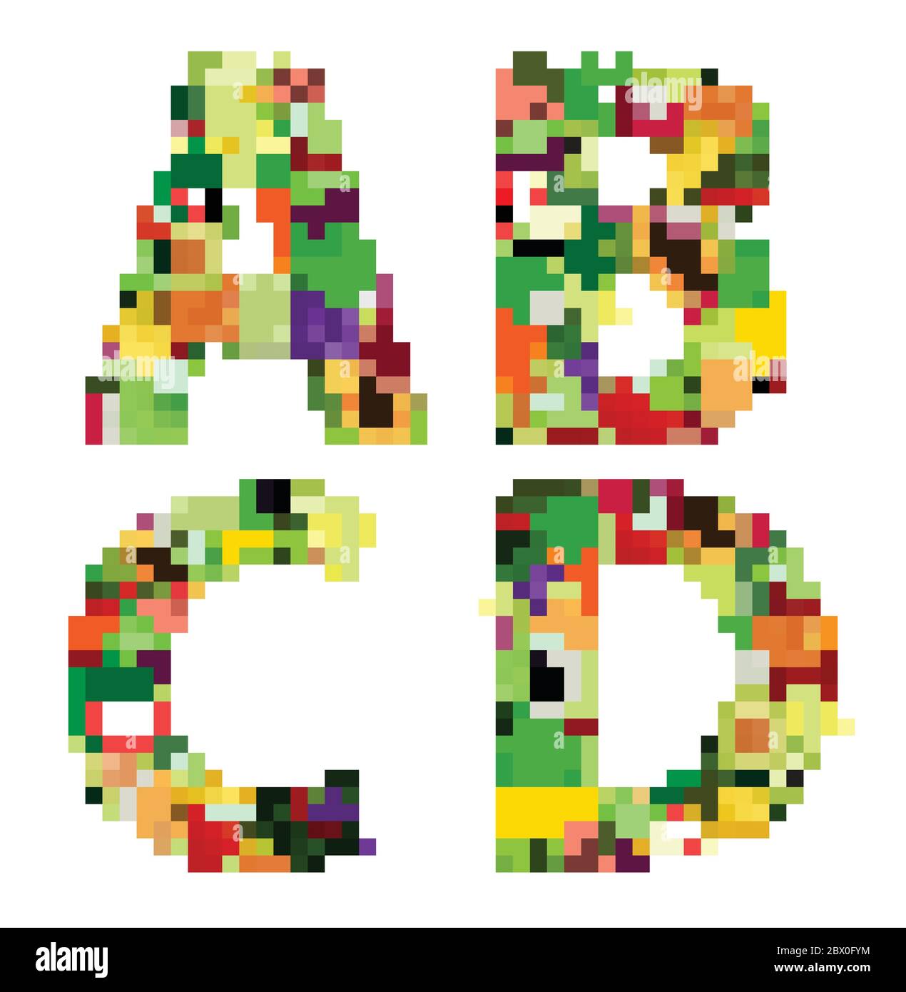 Fruit Vegetable Alphabet Letter Alphabet With Fruits And Vegetables