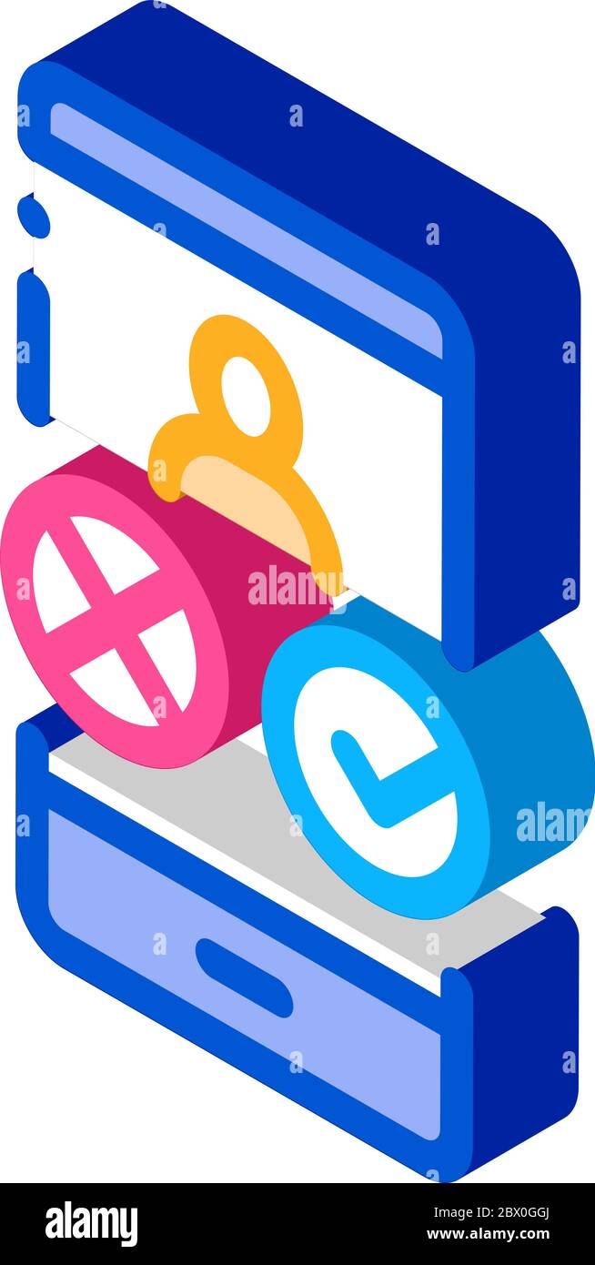 Phone Call isometric icon vector illustration Stock Vector Image & Art ...