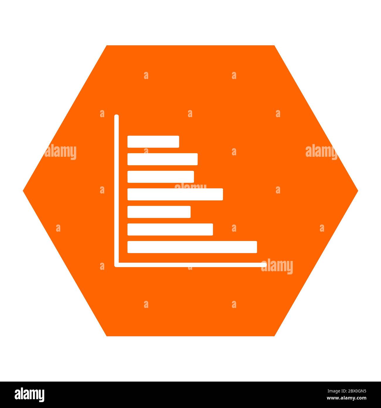 Chart and hexagon Stock Photo - Alamy