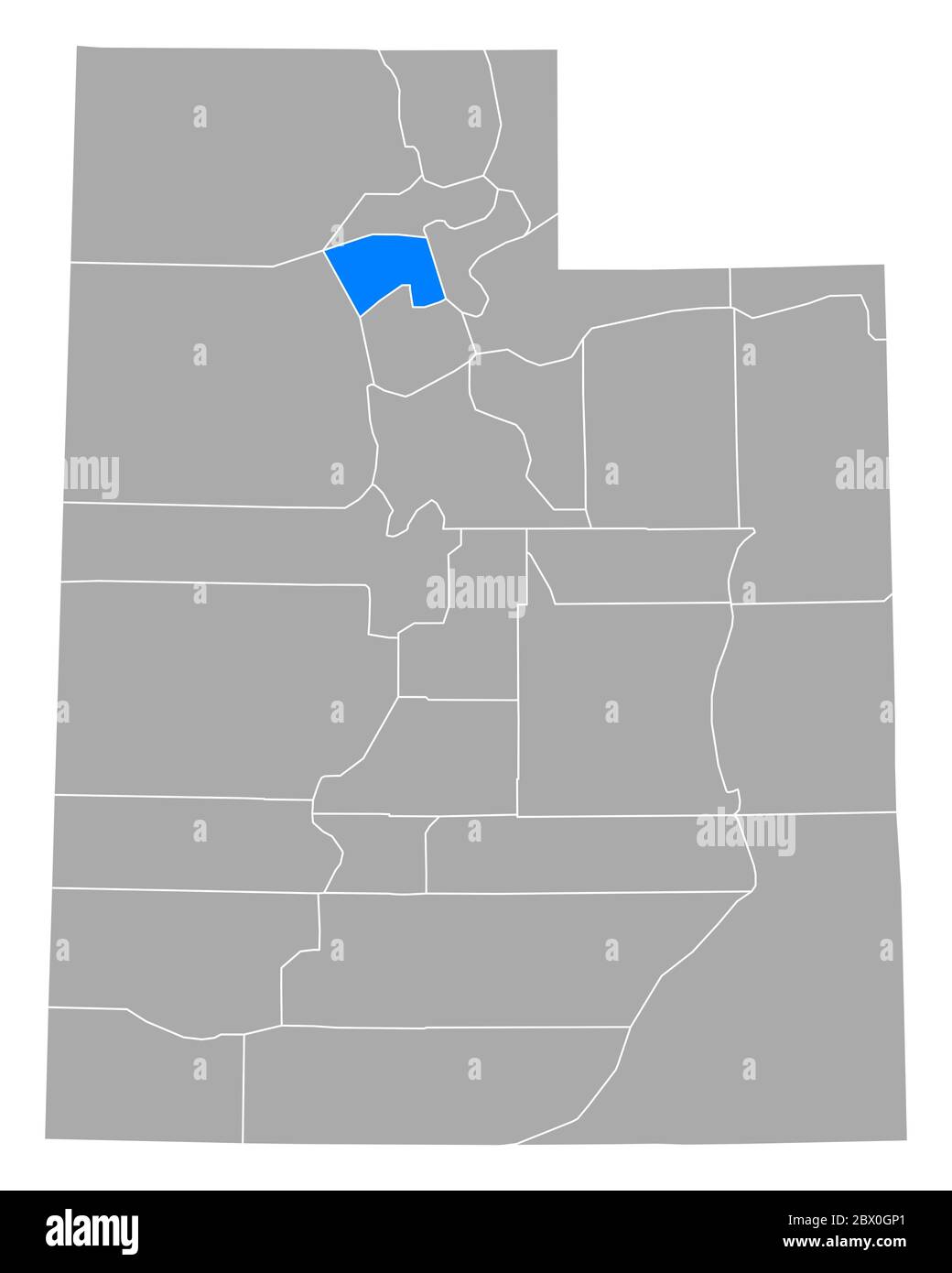 Map of Davis in Utah Stock Photo - Alamy