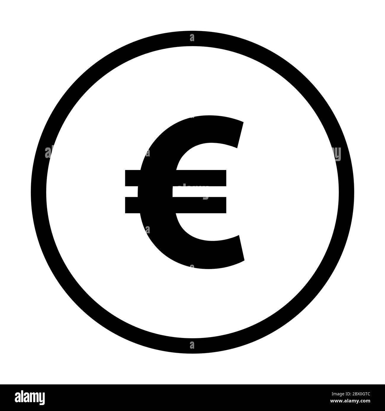 Euro and circle Stock Photo - Alamy