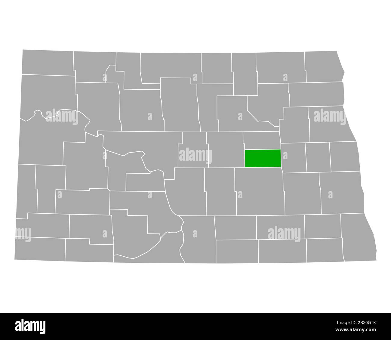 Map of Foster in North Dakota Stock Photo - Alamy