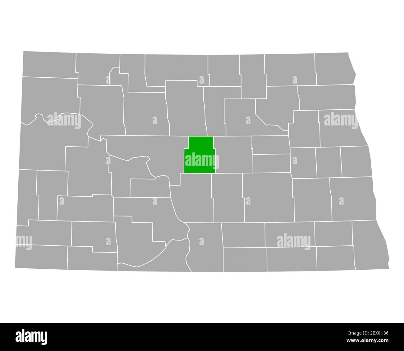 Sheridan county map hi-res stock photography and images - Alamy