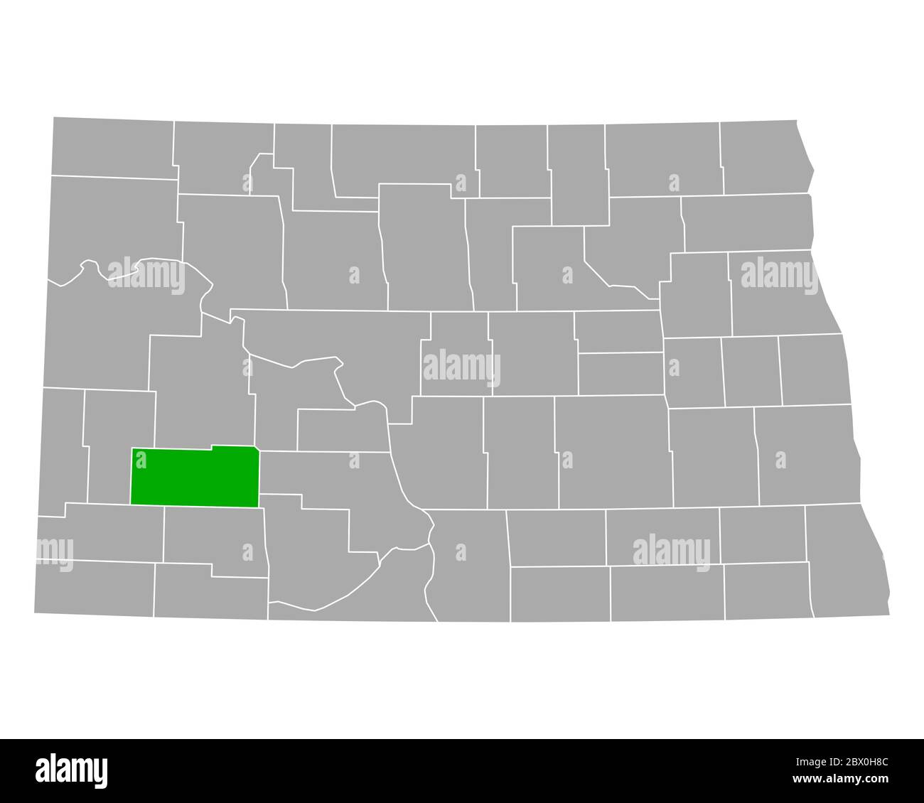Map of Stark in North Dakota Stock Photo - Alamy