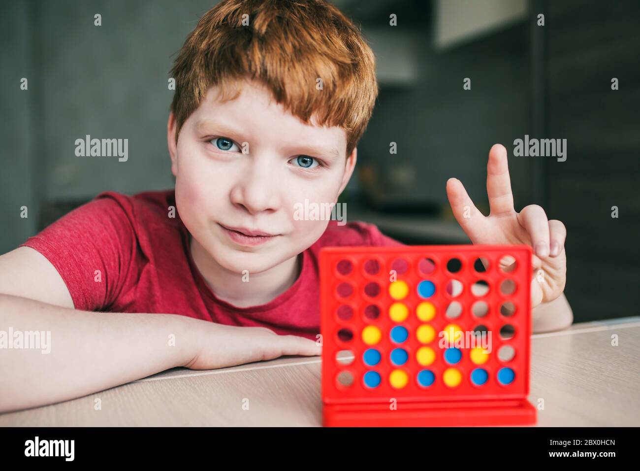 Two Kids Playing A Board Game High Resolution Stock Photography and ...