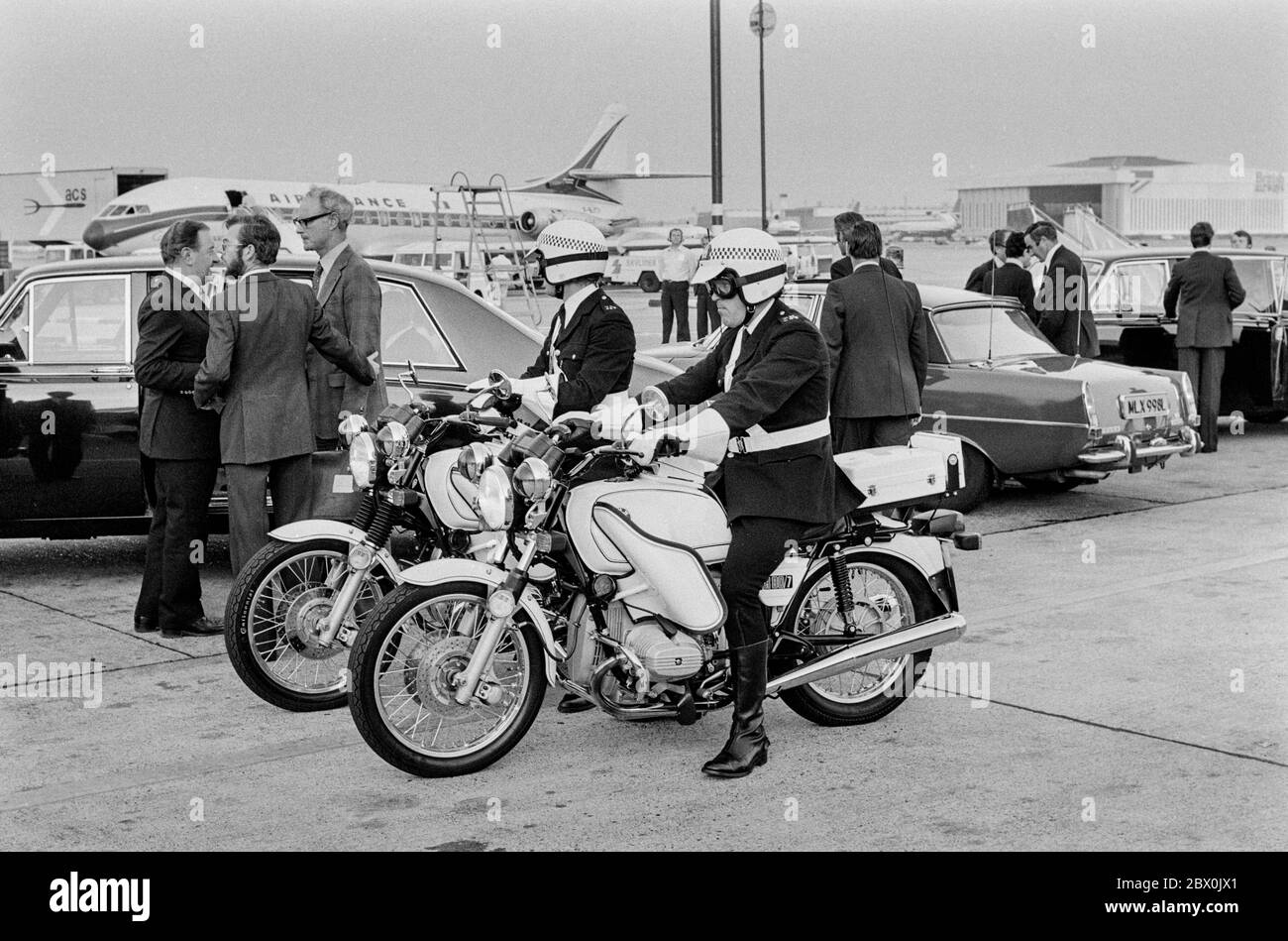 A high police security presence for the arrival of Irish Prime Minister ...