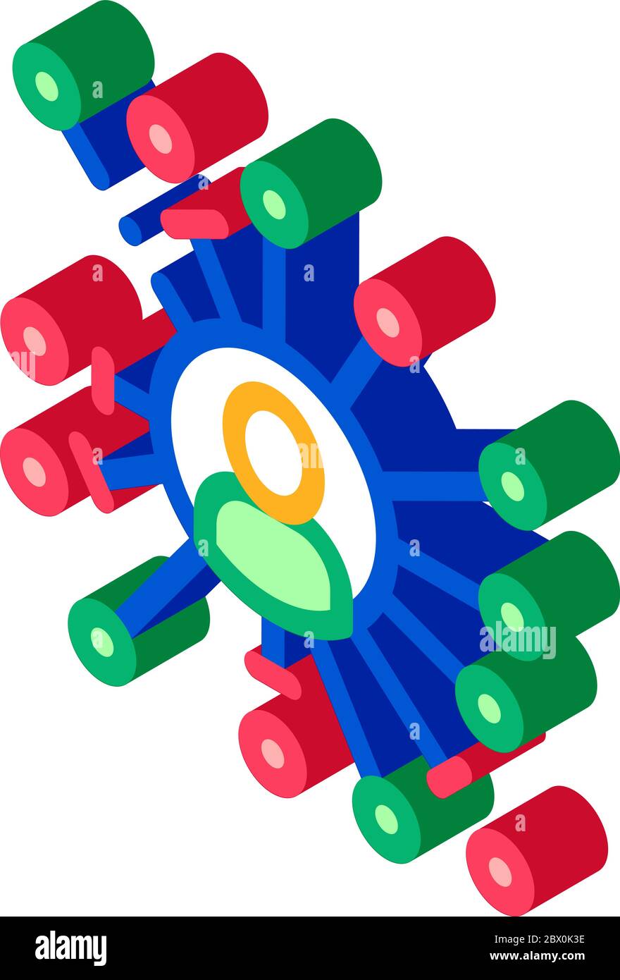 Network isometric icon vector illustration Stock Vector Image & Art - Alamy
