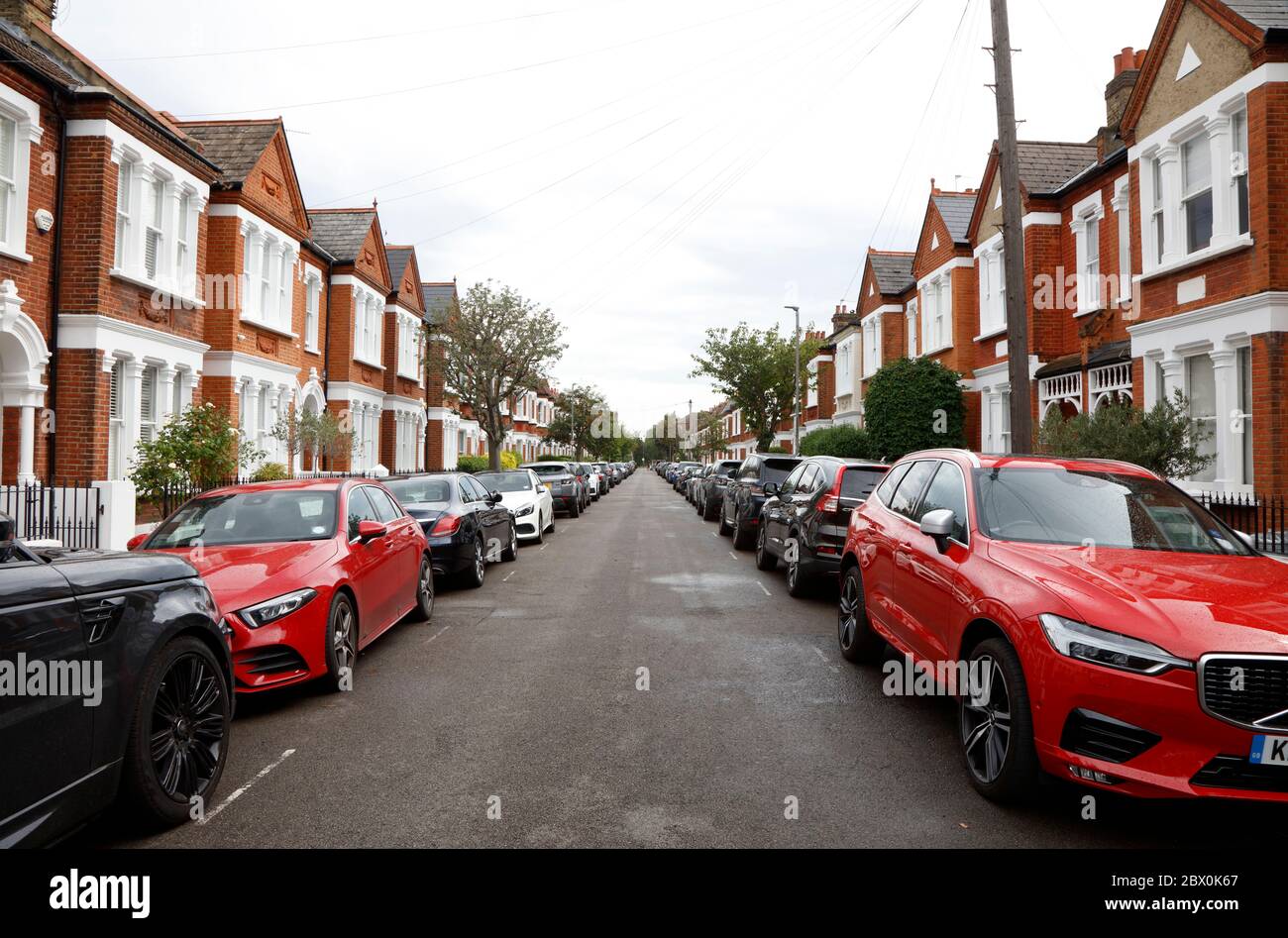 Edwardian housing on Manchuria Road, Clapham, London, UK Stock Photo ...